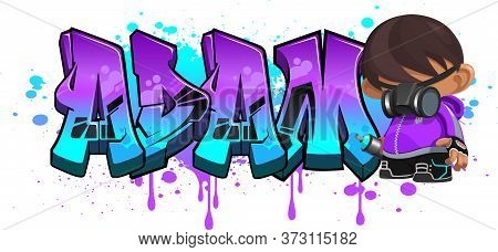 Adam. Cool Graffiti Image & Photo (Free Trial) | Bigstock