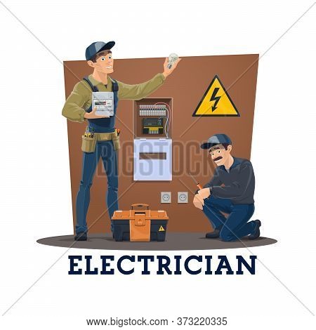 Electricians At Work Clipart