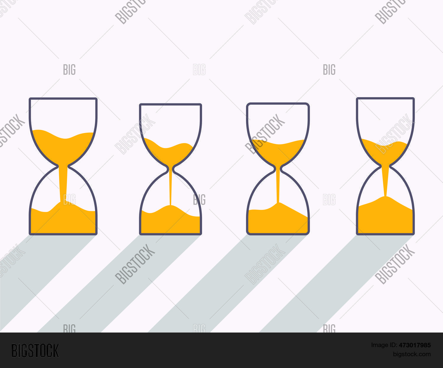 Hourglass Icon Set. Vector & Photo (Free Trial) | Bigstock