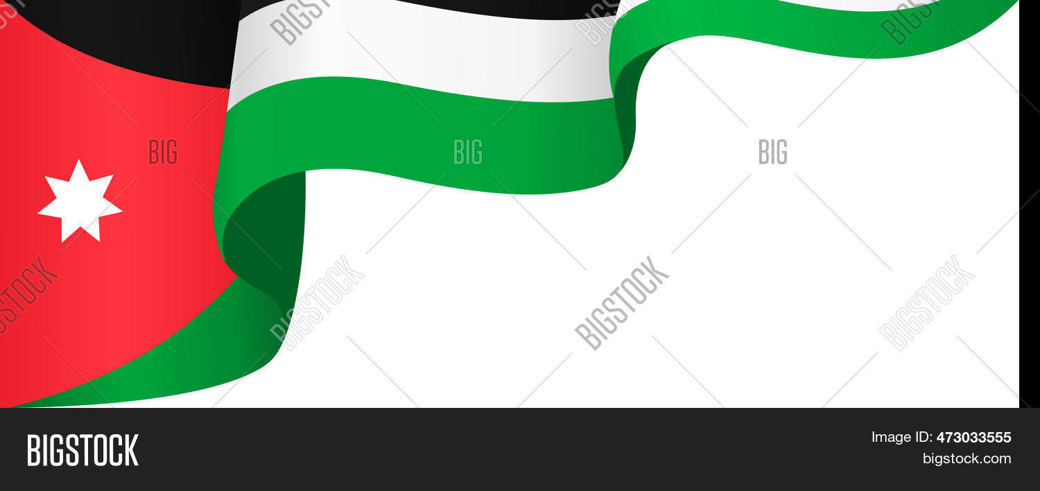 Jordan Flag Wave Vector & Photo (Free Trial) | Bigstock