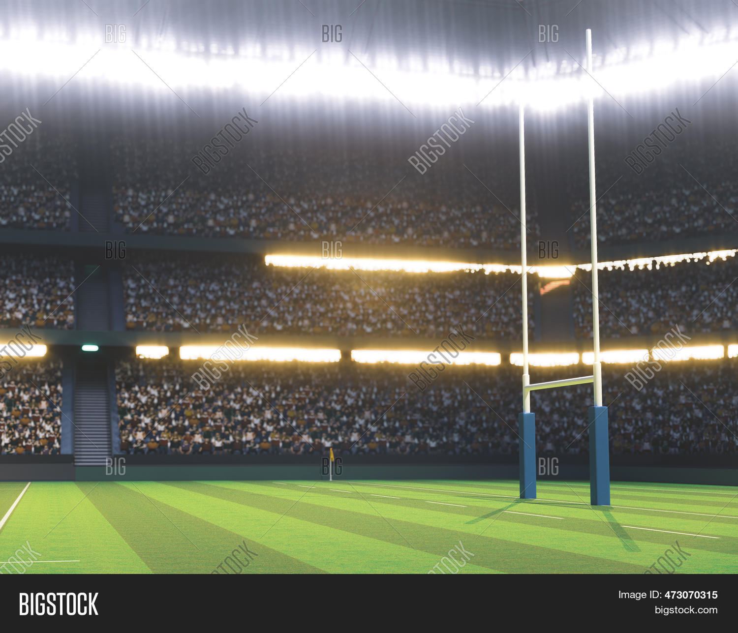 Rugby Stadium Posts On Image & Photo (Free Trial) | Bigstock