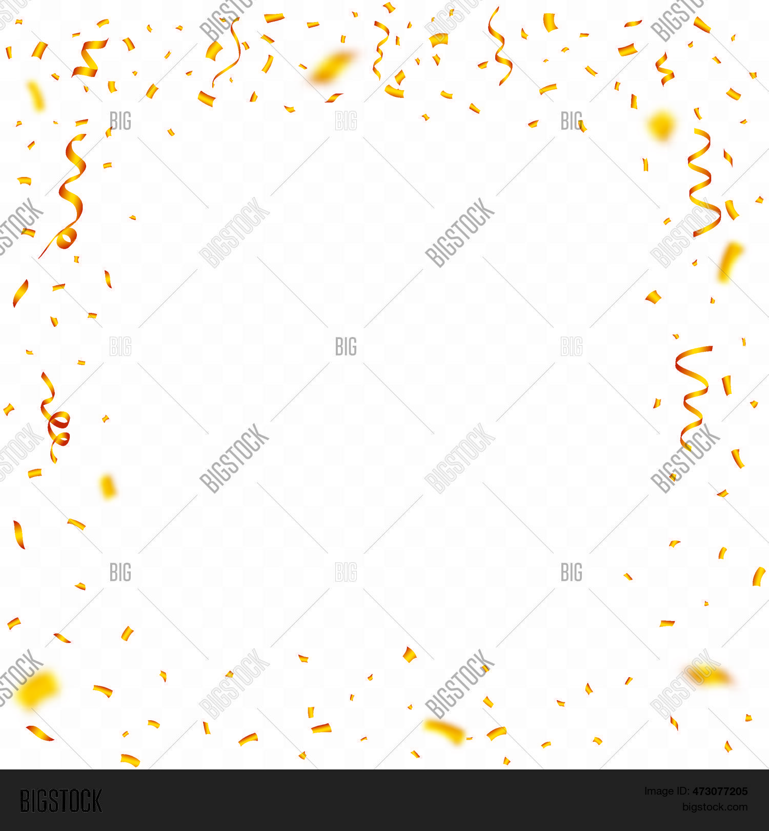 Confetti Frame Vector Vector & Photo (Free Trial) | Bigstock