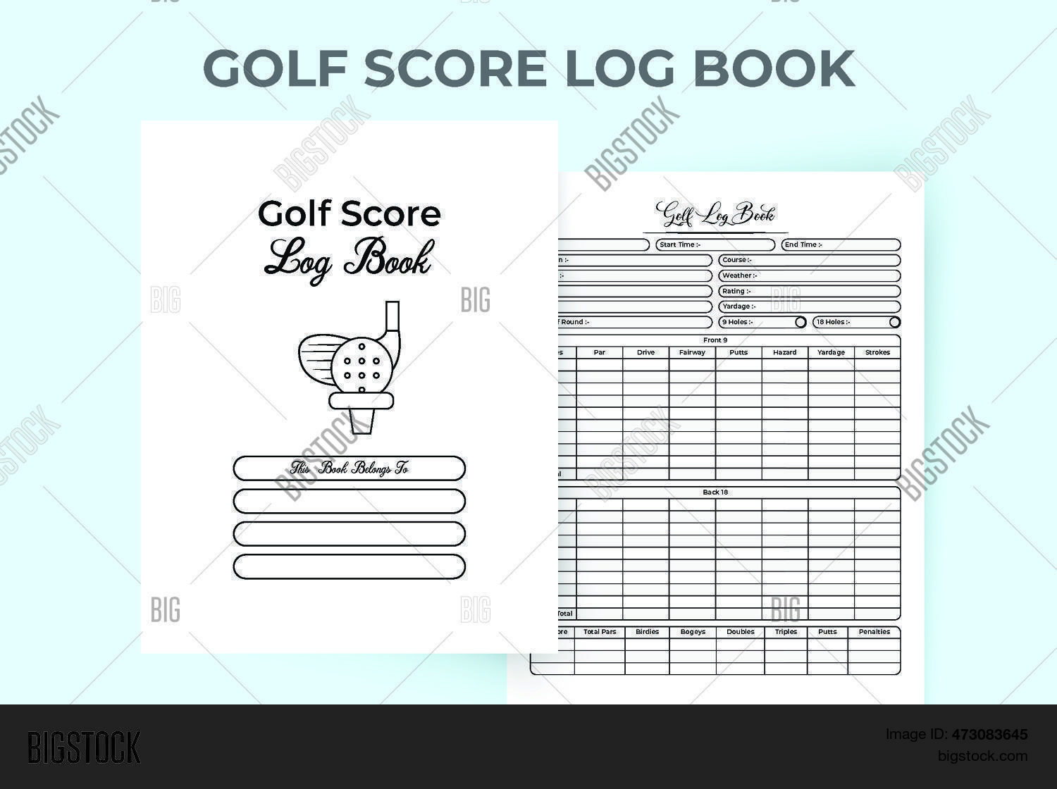Golf Score Tracker Vector & Photo (Free Trial) | Bigstock