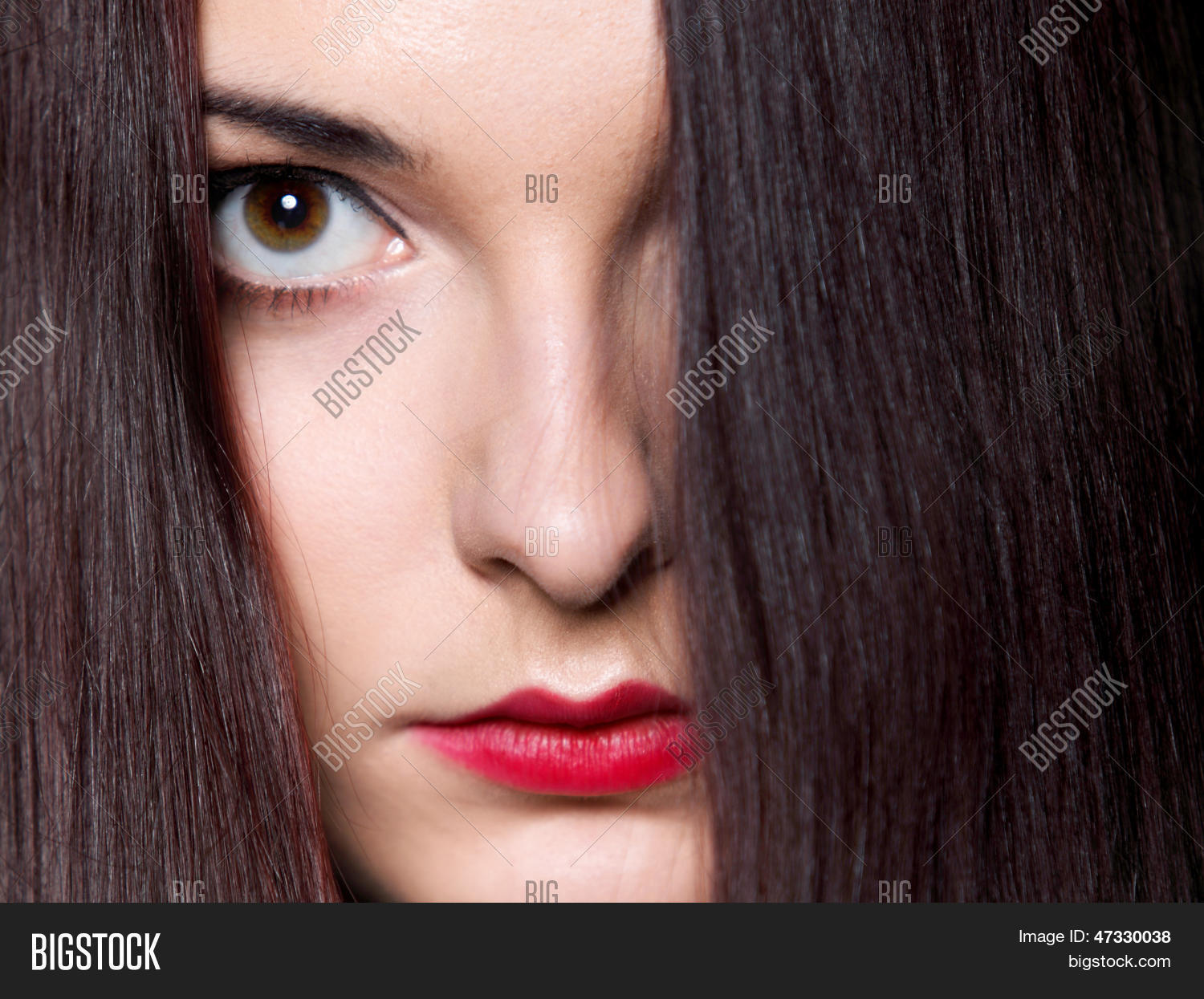 Woman Covers Part Face Image & Photo (Free Trial) | Bigstock