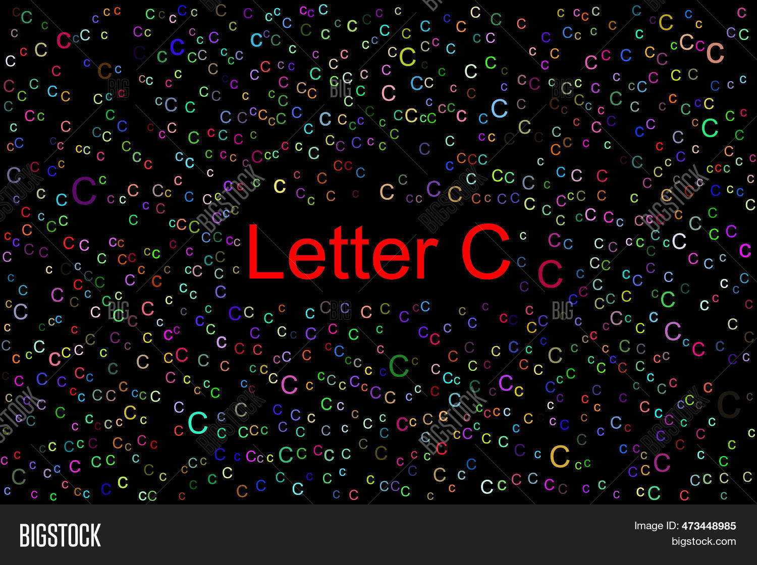 Letter C Tiny Colorful Image & Photo (Free Trial) | Bigstock