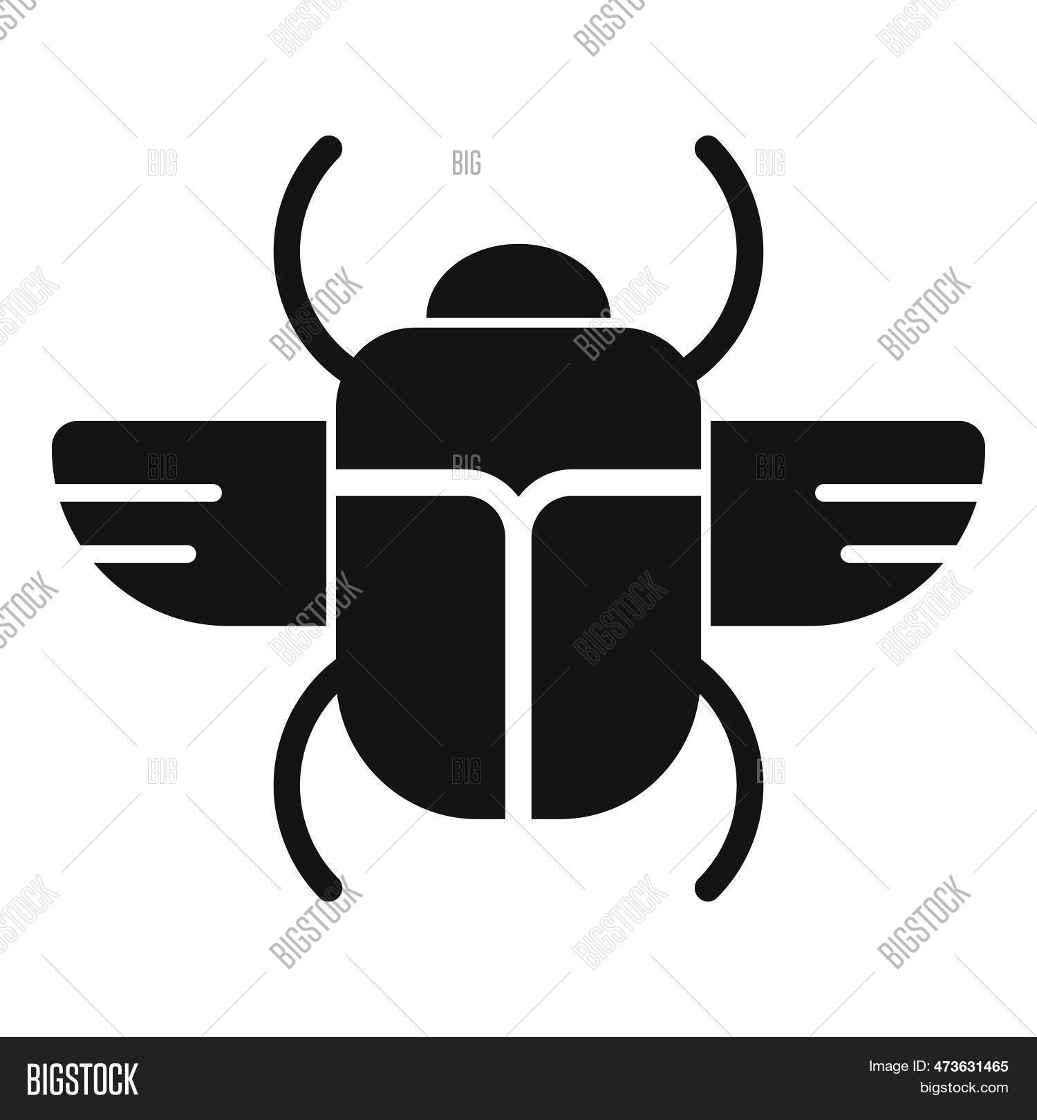 Sun Scarab Beetle Icon Image & Photo (Free Trial) | Bigstock
