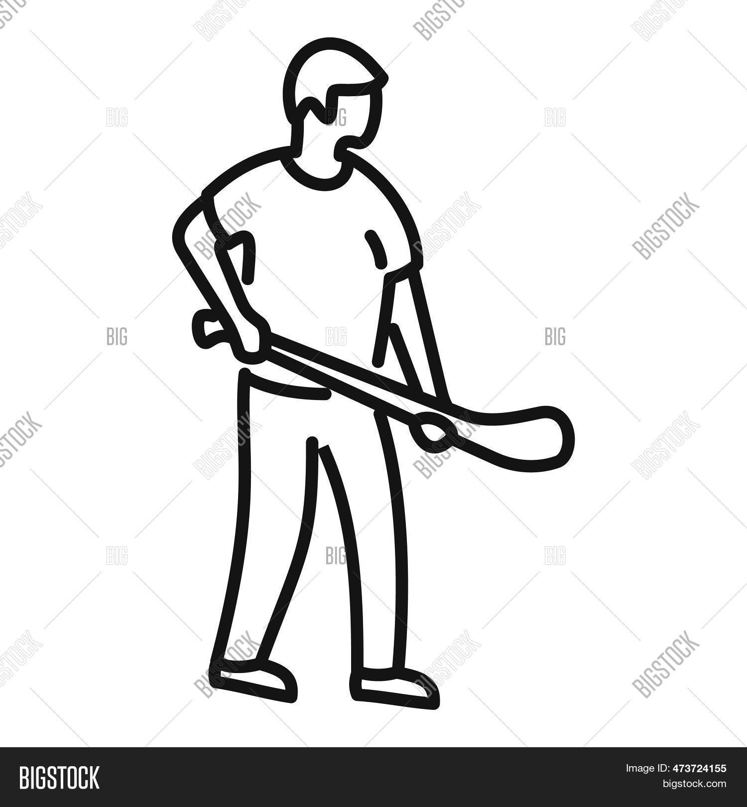 Hurling Player Icon. Image & Photo (Free Trial) | Bigstock