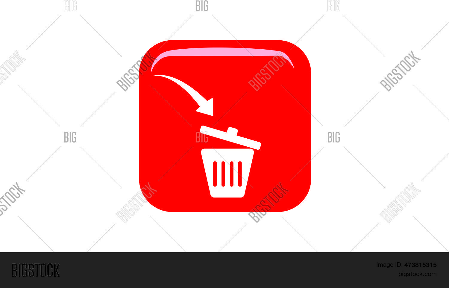 Symbol Vector Dustbin Vector & Photo (Free Trial) | Bigstock