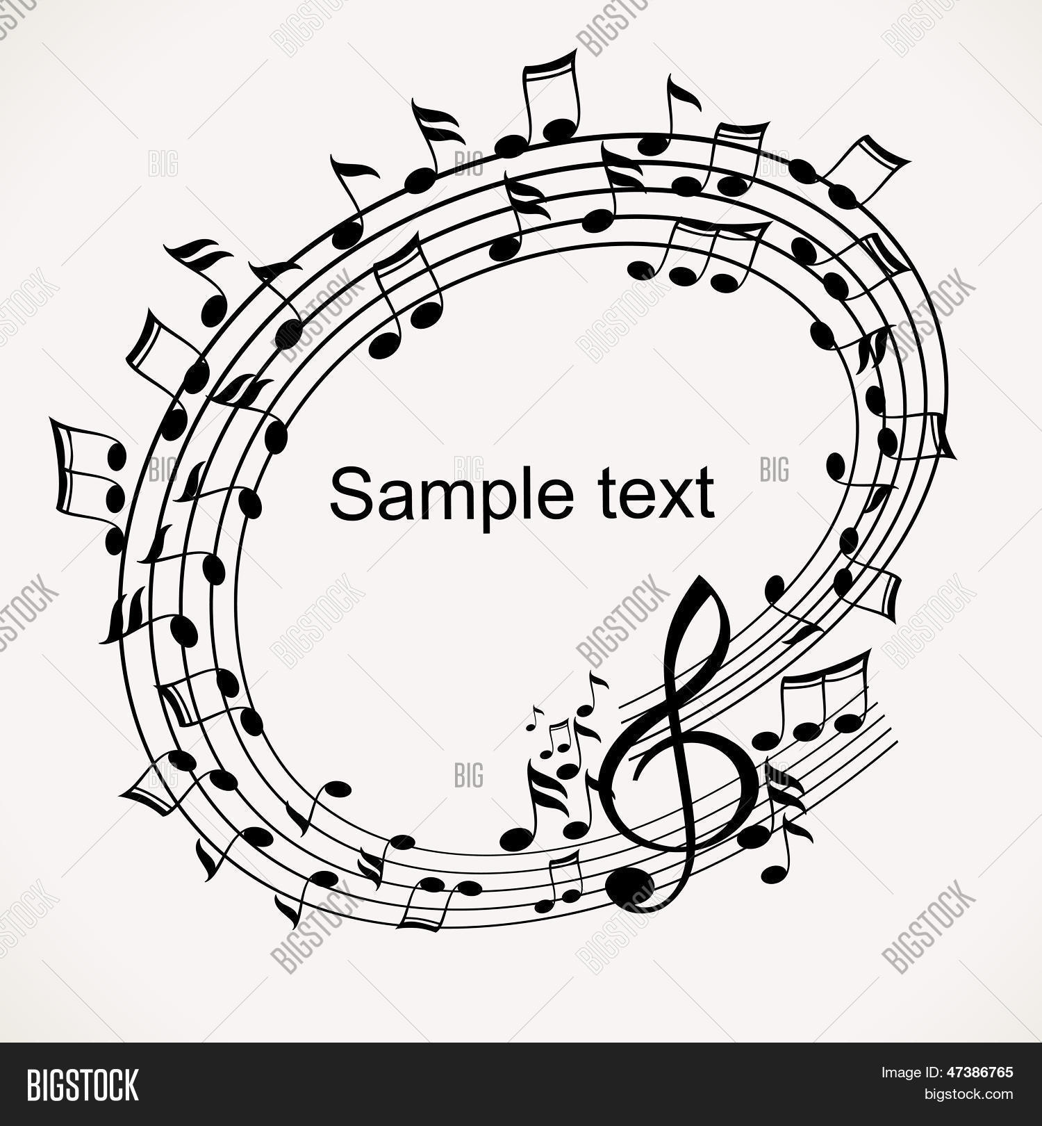 Banner Musical Notes Vector & Photo (Free Trial) | Bigstock