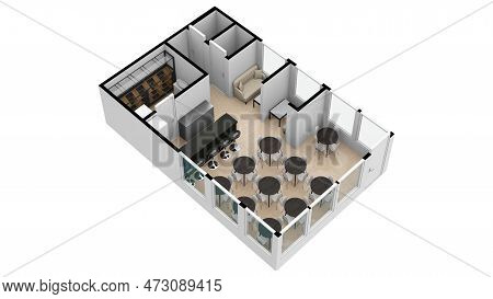 Cafe Floor Plan. Cafe Image & Photo (Free Trial) | Bigstock