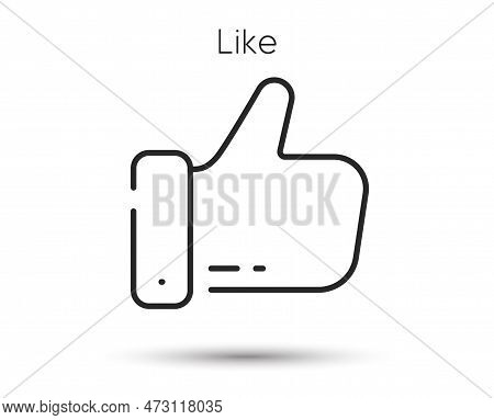 Like Line Icon. Thumb Vector & Photo (Free Trial) | Bigstock