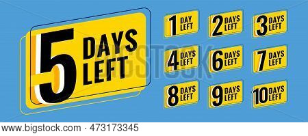 Countdown Icons. Vector & Photo (Free Trial) | Bigstock