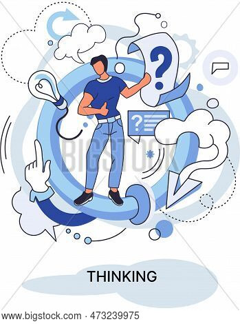 Thinking Process Vector & Photo (Free Trial) | Bigstock