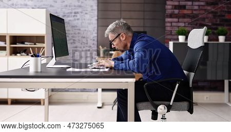 Bad Posture Sitting Image & Photo (Free Trial) | Bigstock