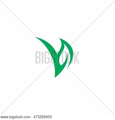 V Leaf Logo Vector. V Vector & Photo (Free Trial) | Bigstock