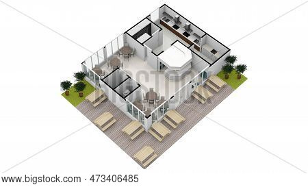 Cafe Top View Plans. Image & Photo (Free Trial) | Bigstock