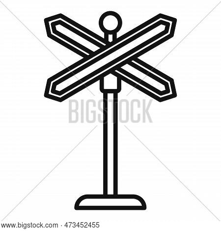 Railroad Crossing Icon Image & Photo (Free Trial) | Bigstock