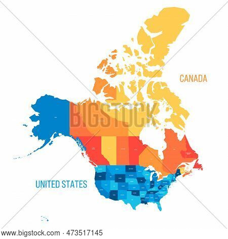United States Canada Vector & Photo (Free Trial) | Bigstock
