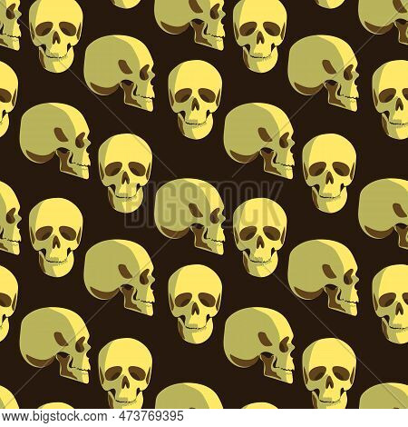 Pattern Skulls Vector & Photo (Free Trial) | Bigstock