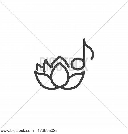 Relaxation Music Line Vector & Photo (Free Trial) | Bigstock