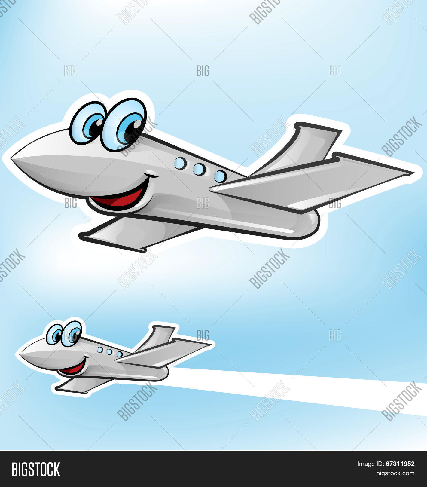 Airplane Cartoon Vector & Photo (Free Trial) | Bigstock