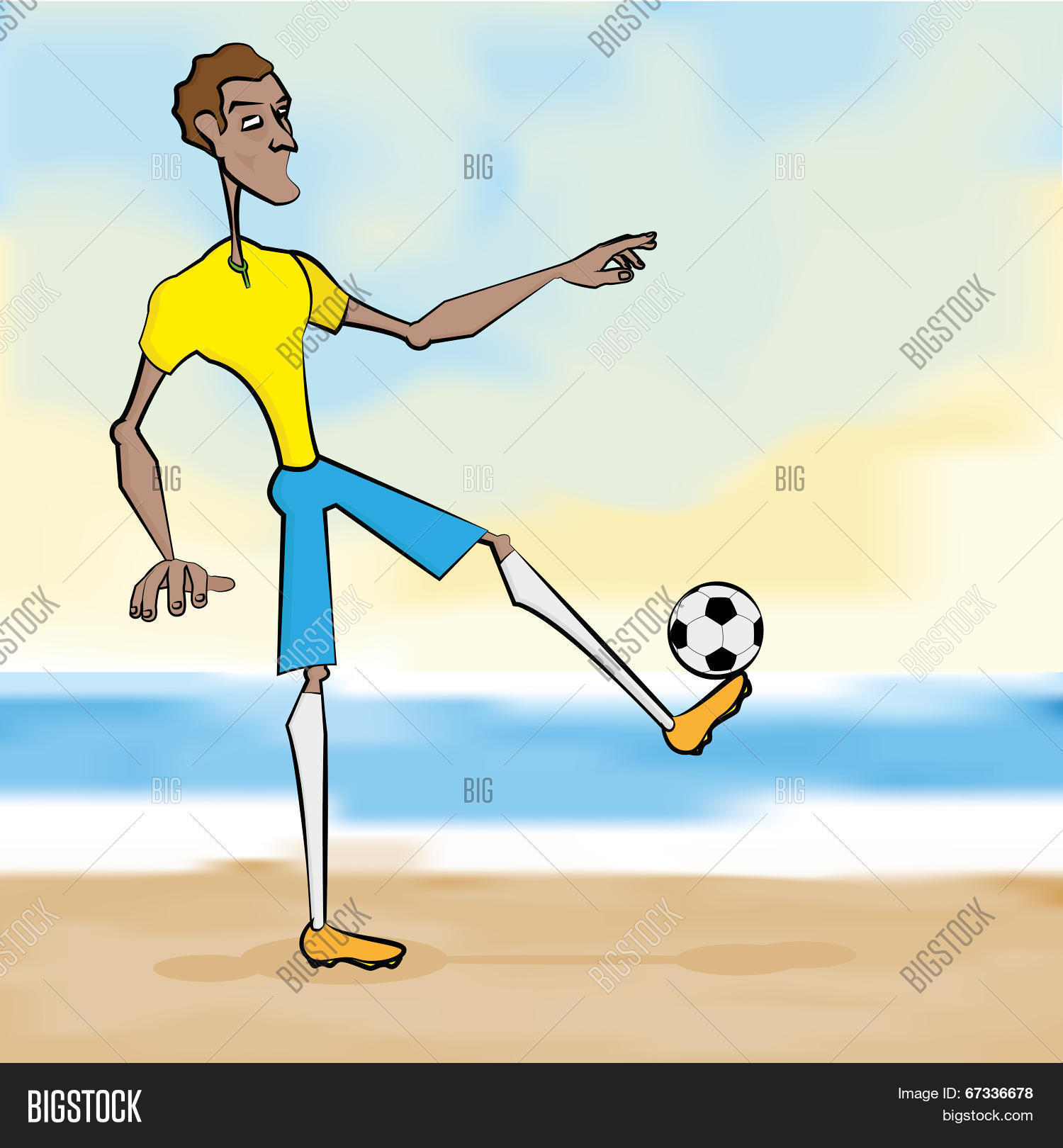 Vector Soccer Player Vector & Photo (Free Trial) | Bigstock