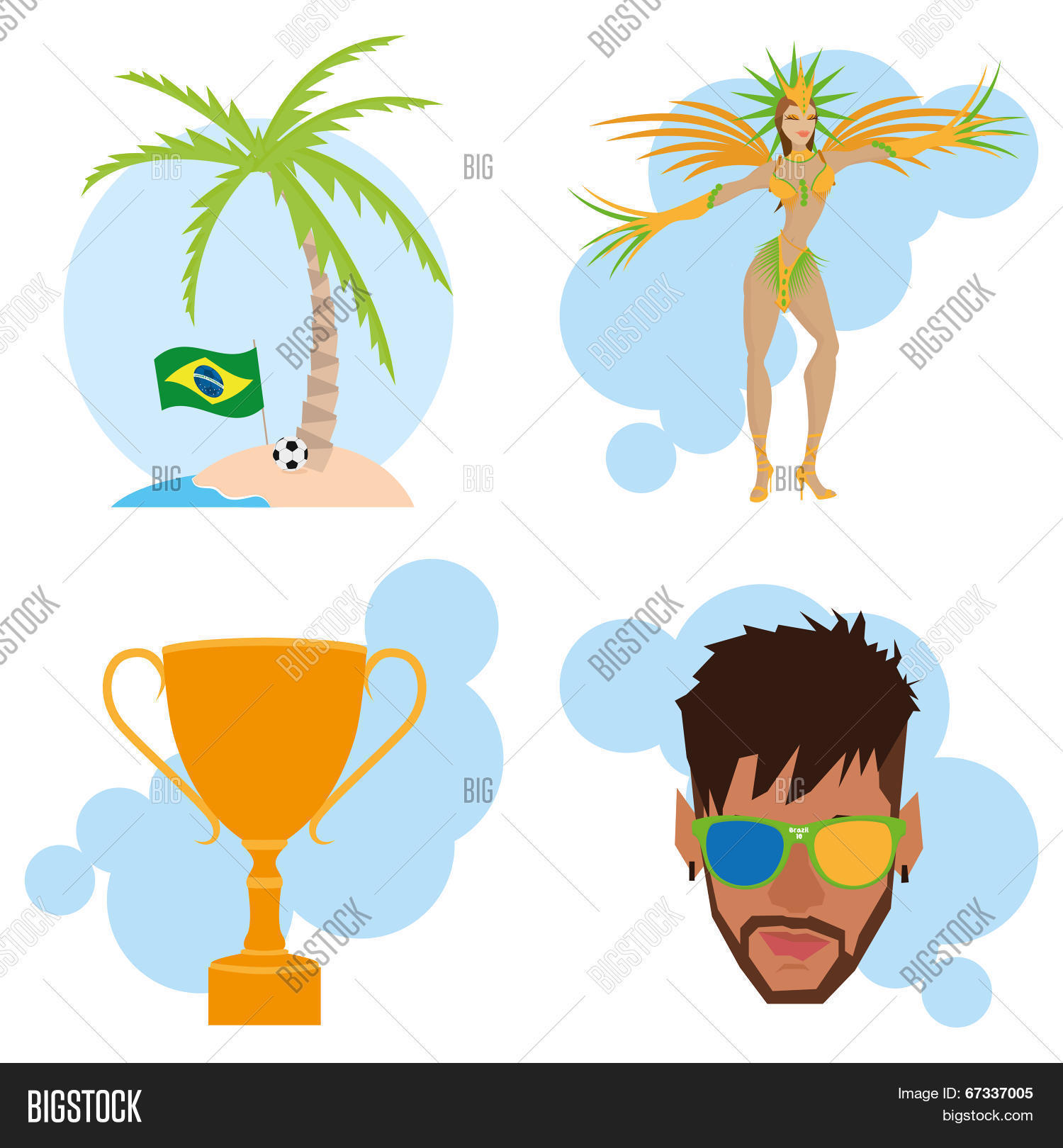Vector Brazil Cartoon Vector & Photo (Free Trial) | Bigstock