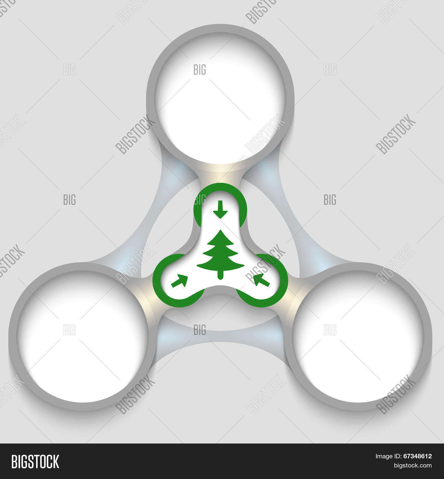 Three Connected Vector & Photo (Free Trial) | Bigstock