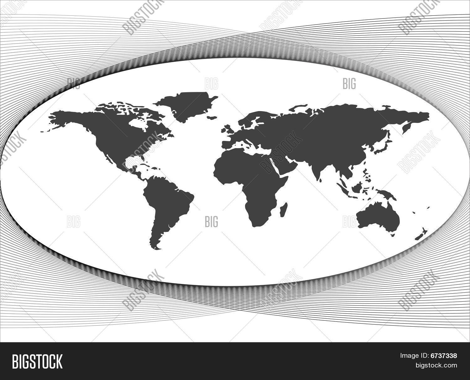 Black Map World Vector & Photo (Free Trial) | Bigstock