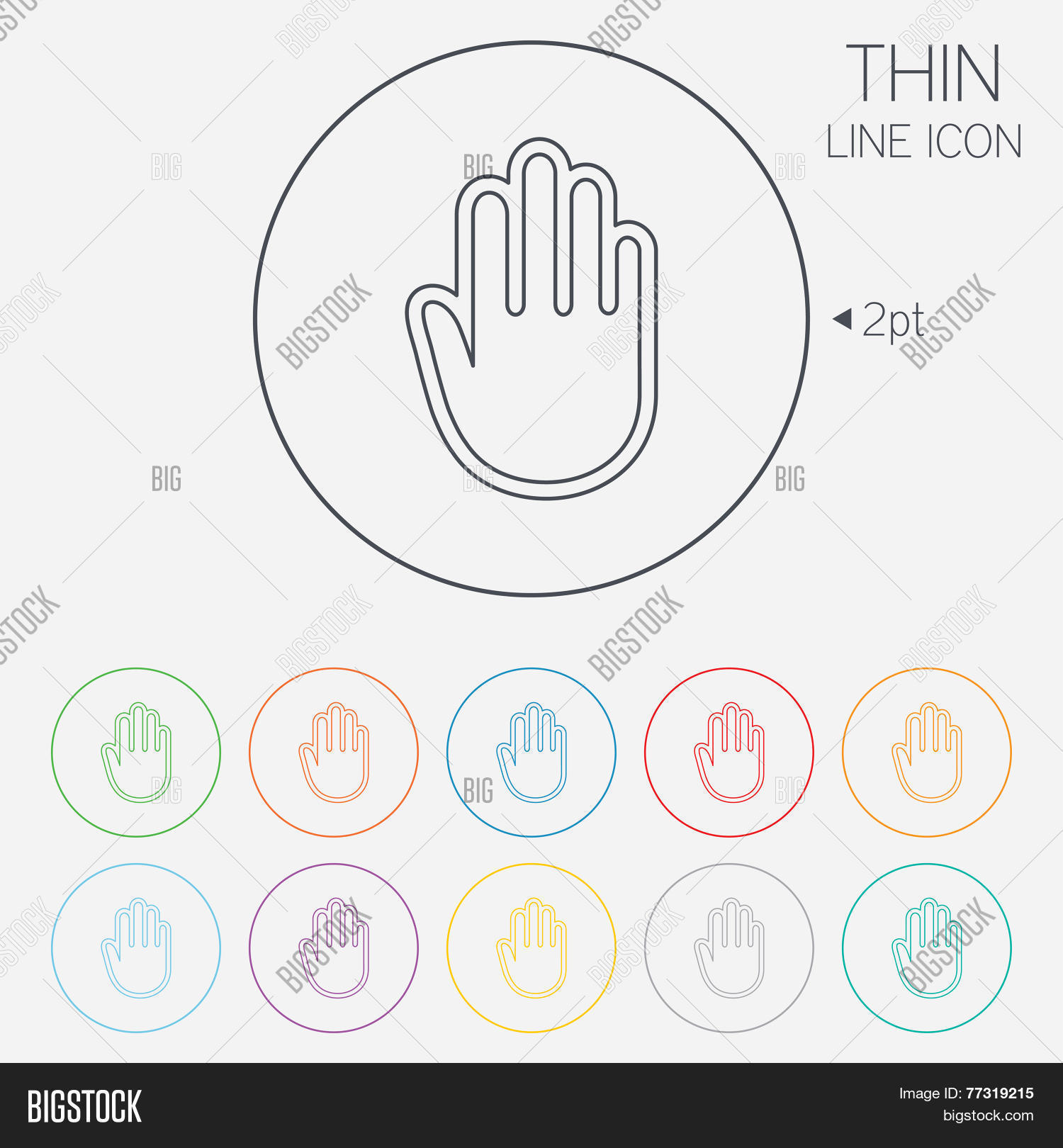 Hand Sign Icon. No Vector & Photo (Free Trial) | Bigstock