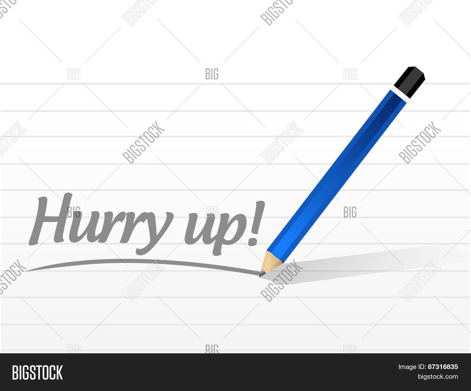 Hurry Message Sign Image & Photo (Free Trial) | Bigstock