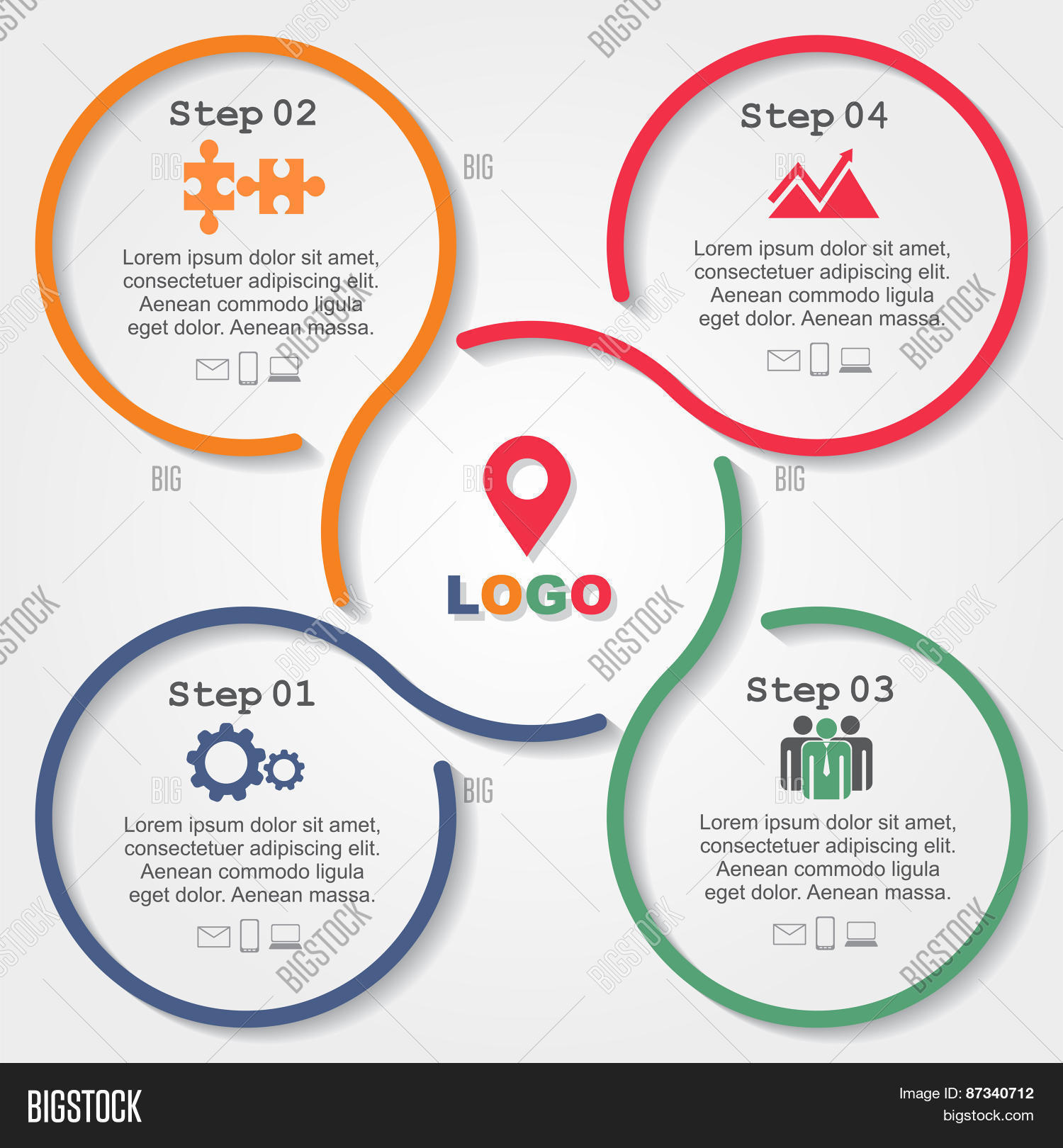 Infographic Report Vector & Photo (Free Trial) | Bigstock