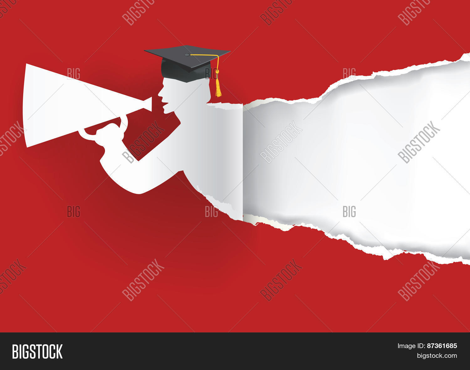 Paper Graduate Vector & Photo (Free Trial) | Bigstock