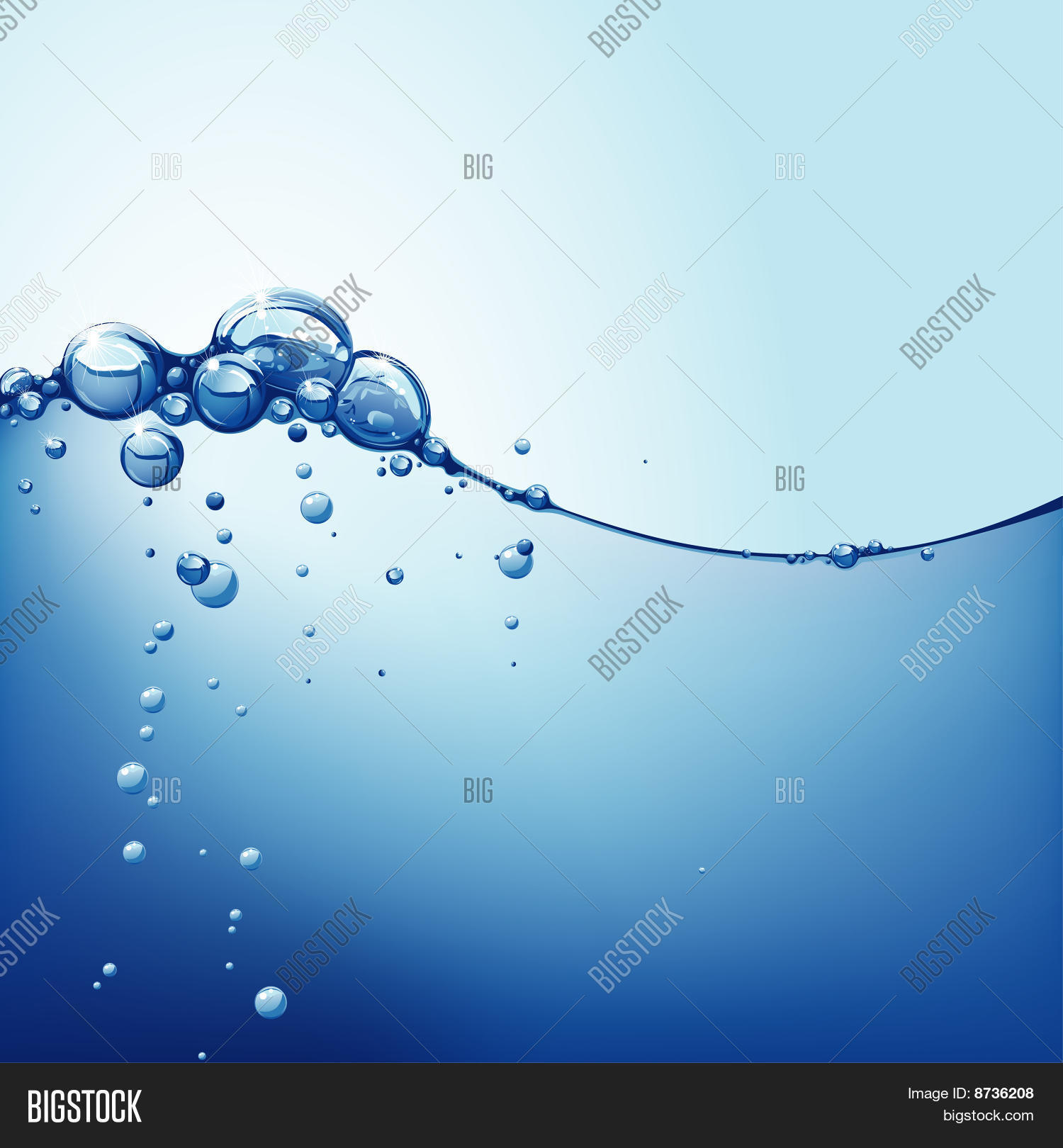 Water Wave Bubbles Vector & Photo (Free Trial) | Bigstock