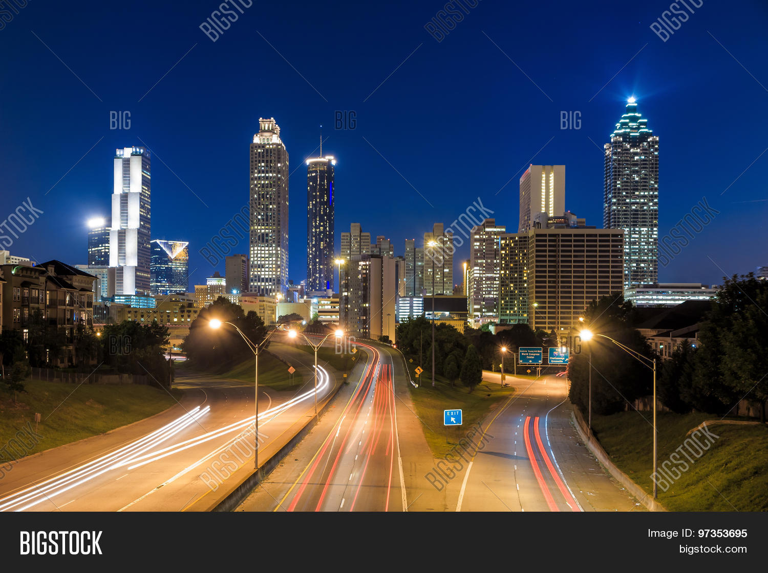 Image Atlanta Skyline Image & Photo (Free Trial) | Bigstock