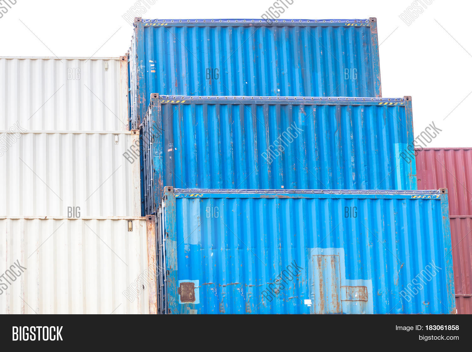 Cargo Containers Stack Image & Photo (Free Trial) | Bigstock