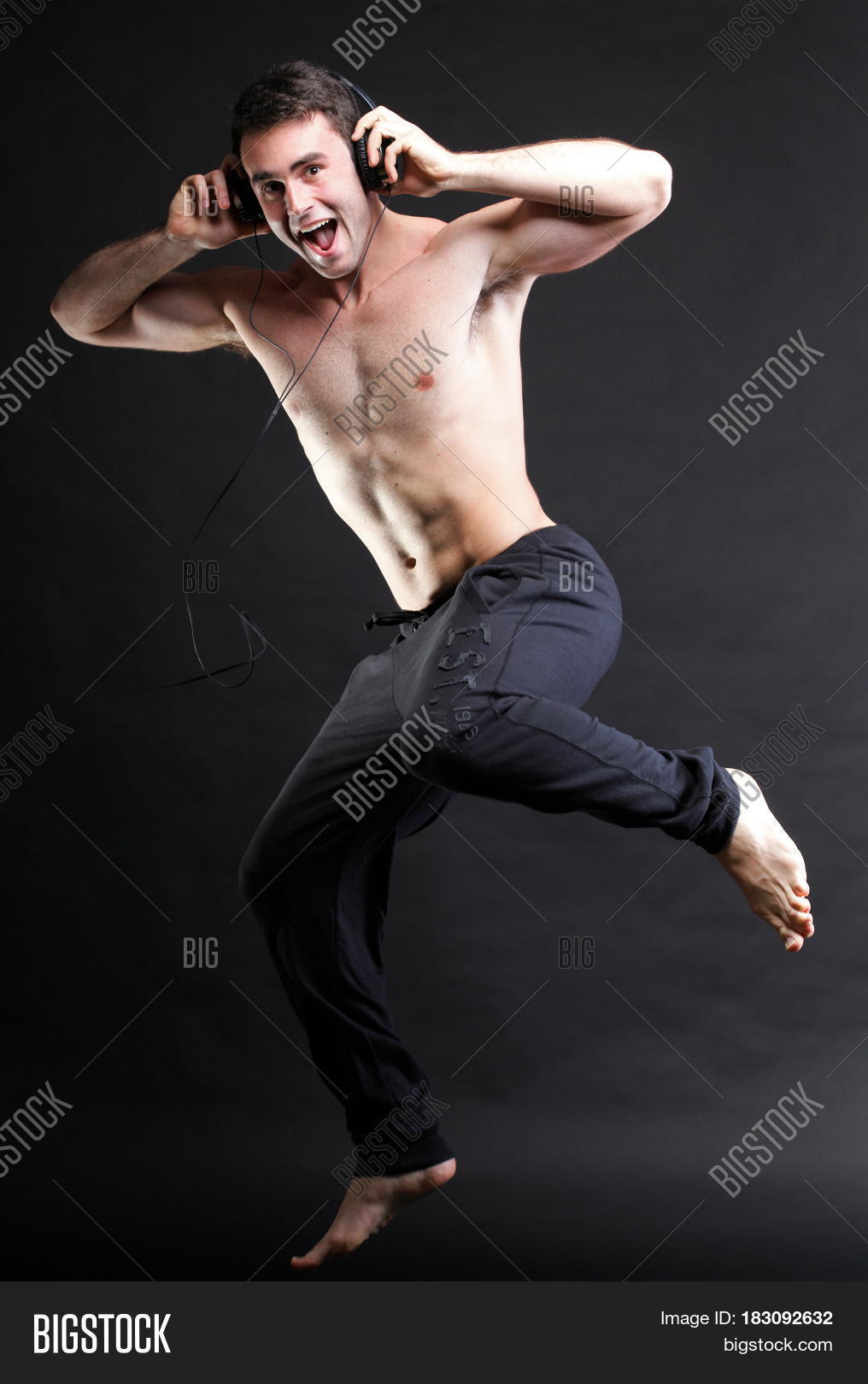 Young Man Jumping Image & Photo (Free Trial) | Bigstock