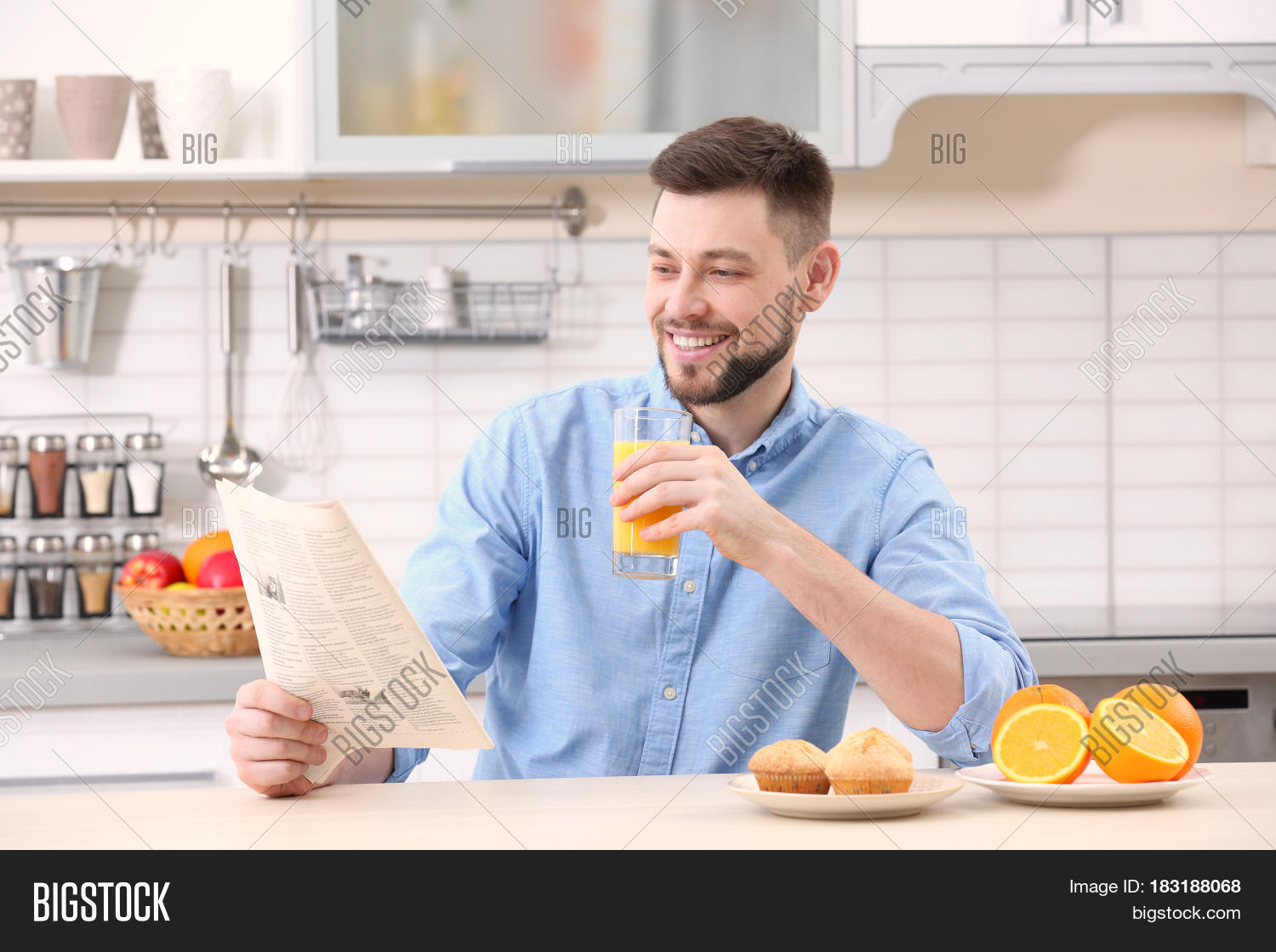 Handsome Man Juice Image & Photo (Free Trial) | Bigstock
