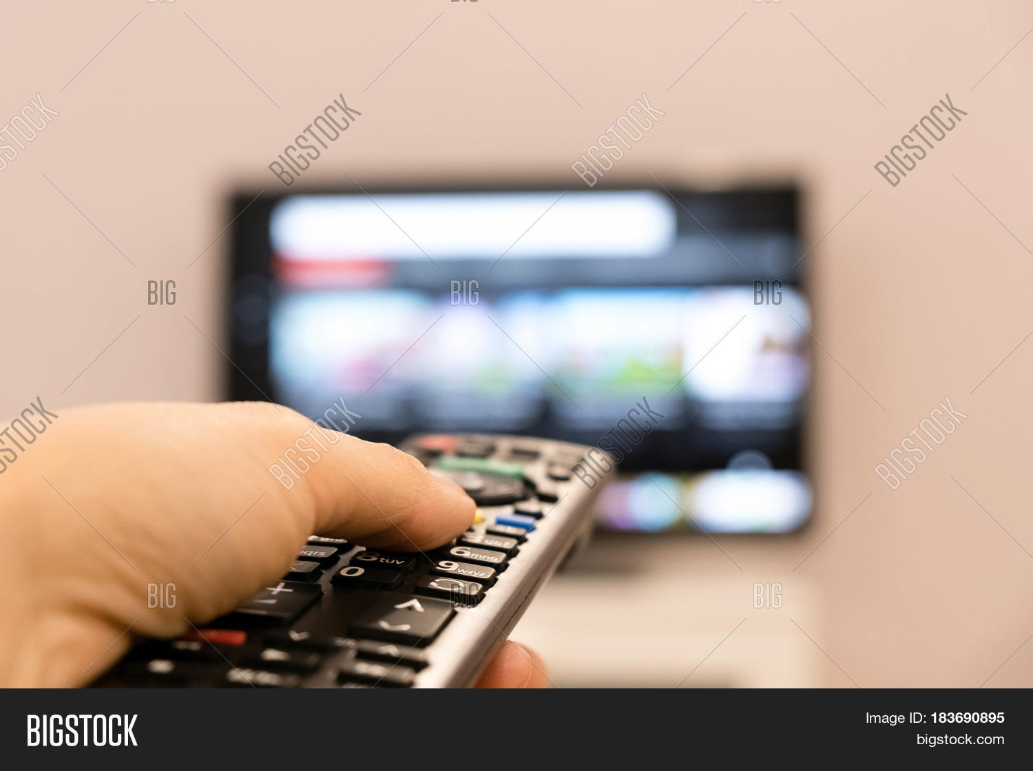 Watching TV Using Image & Photo (Free Trial) | Bigstock