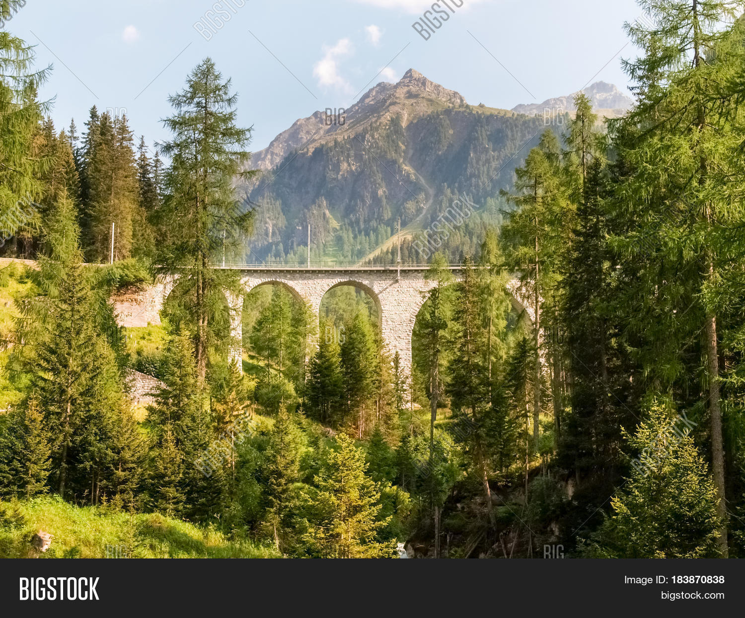 Stone Bridge Rhaetian Image & Photo (Free Trial) | Bigstock