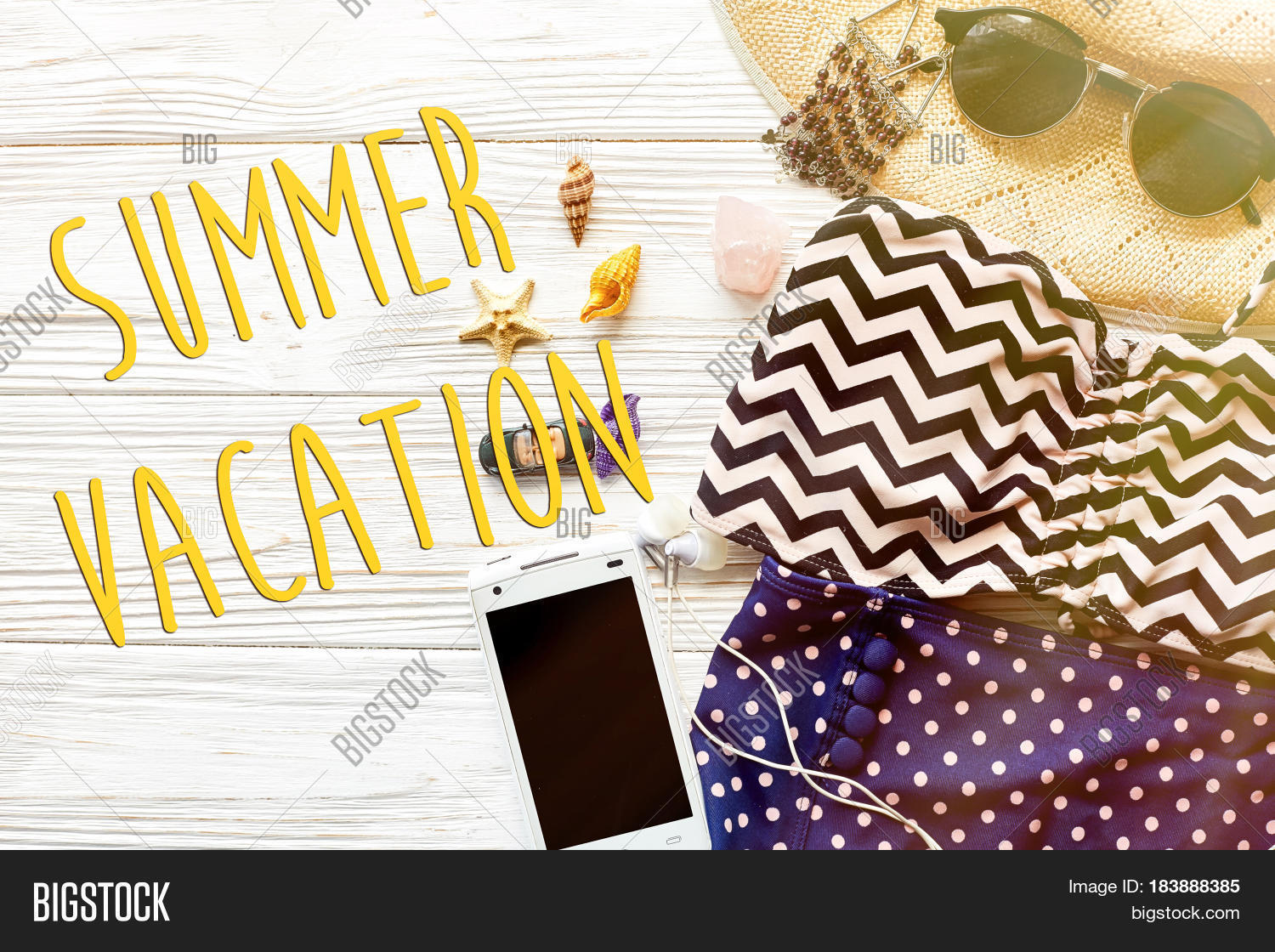 Summer Vacation Text Image & Photo (Free Trial) | Bigstock