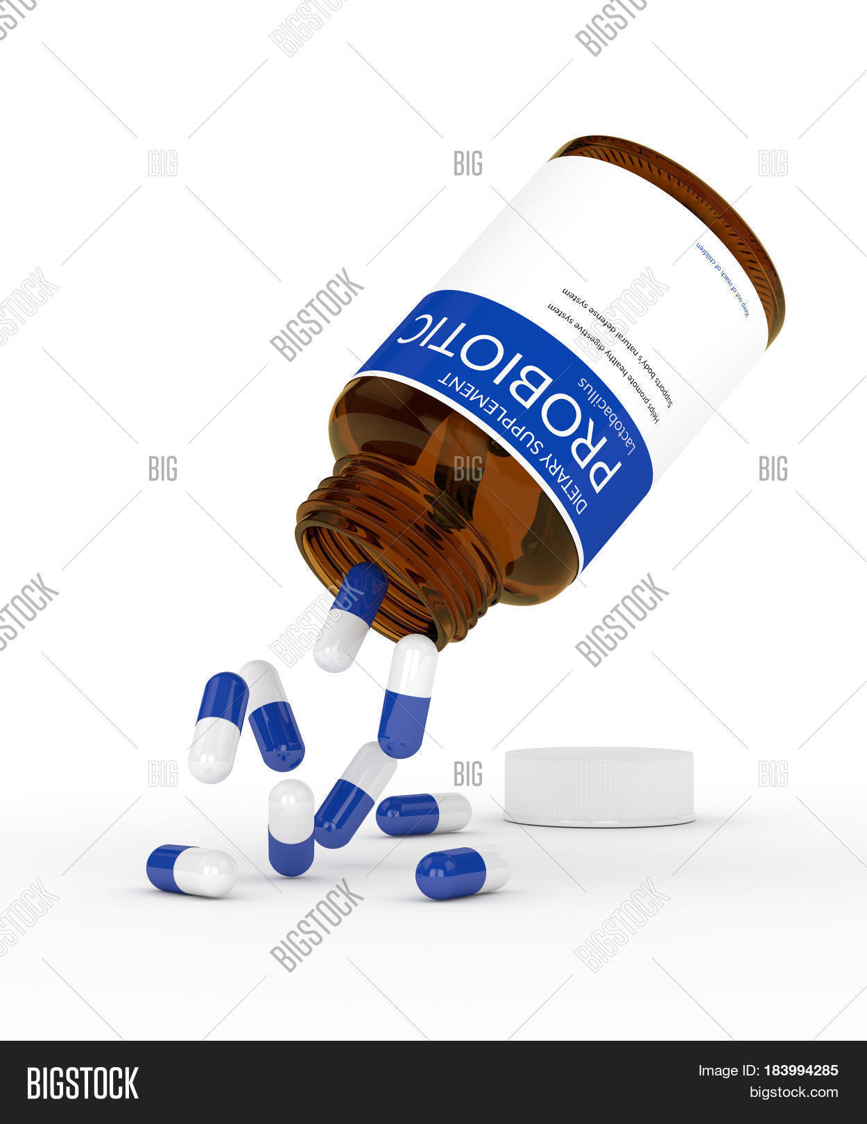 3D Render Probiotic Image & Photo (Free Trial) | Bigstock