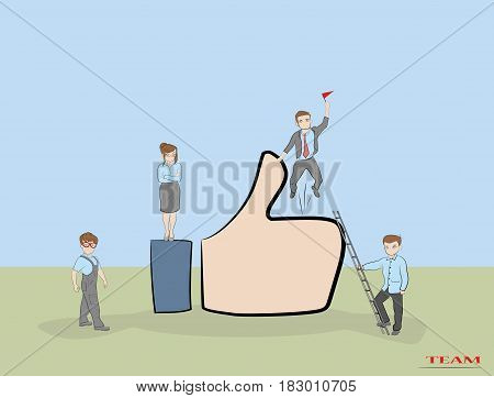 Like Concept. Sketch Vector & Photo (Free Trial) | Bigstock