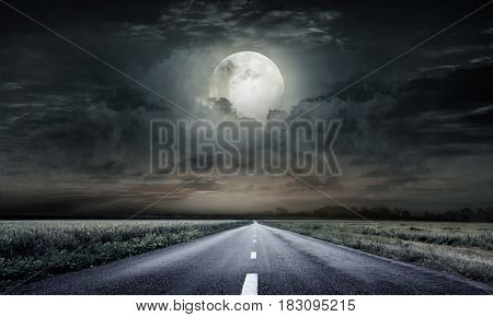 Country Road Night Image & Photo (Free Trial) | Bigstock