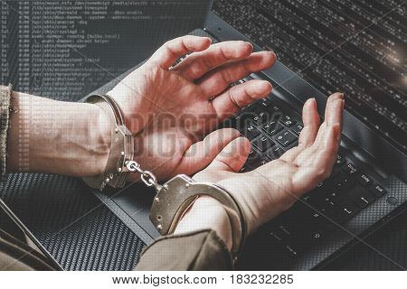 Arrested Hacker Hands Image & Photo (Free Trial) | Bigstock