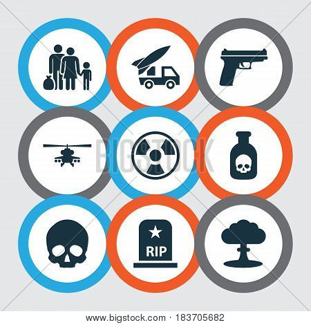 Combat Icons Set. Vector & Photo (Free Trial) | Bigstock