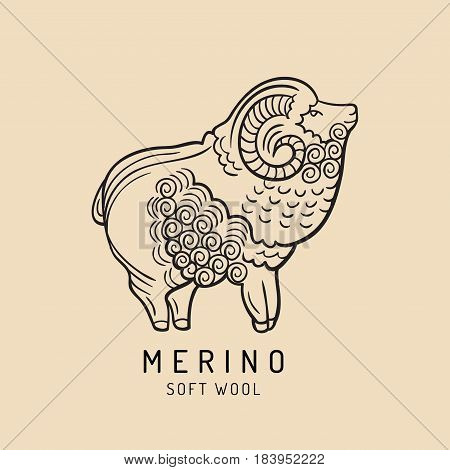 Merino Sheep Logo, Vector & Photo (Free Trial) | Bigstock
