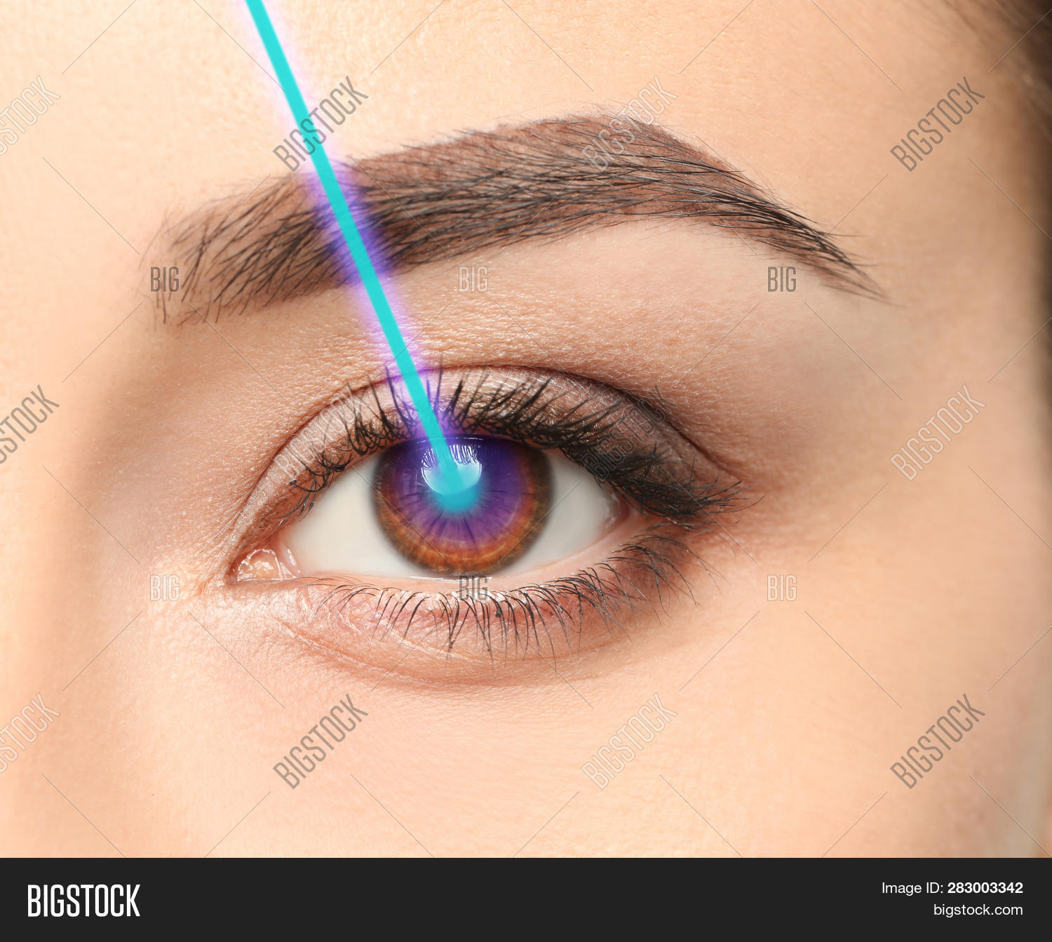 Laser Young Woman, Image & Photo (Free Trial) | Bigstock