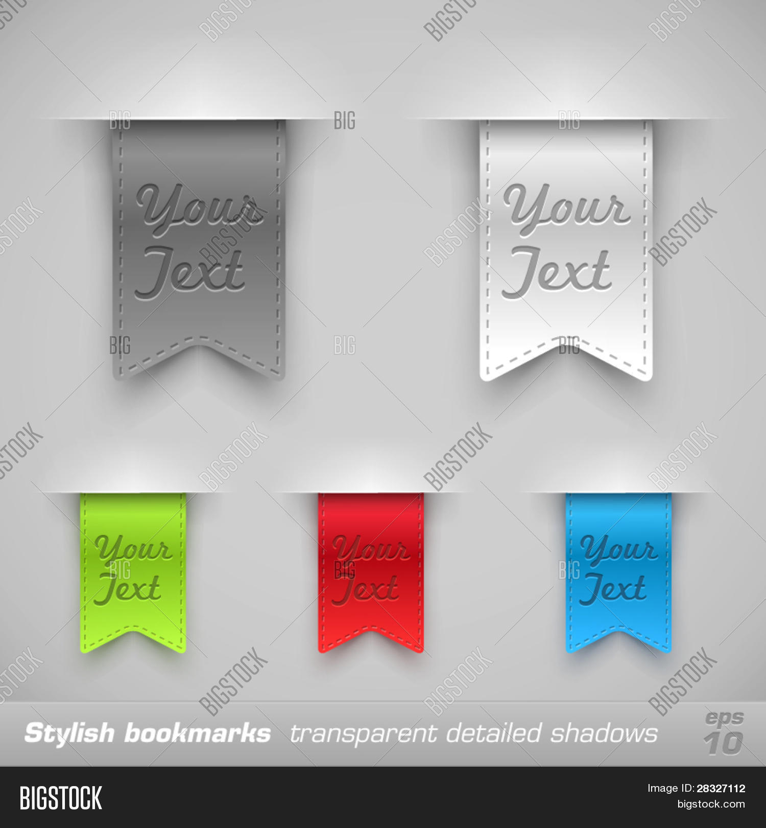 Bookmarks. Vector Vector & Photo (Free Trial) | Bigstock