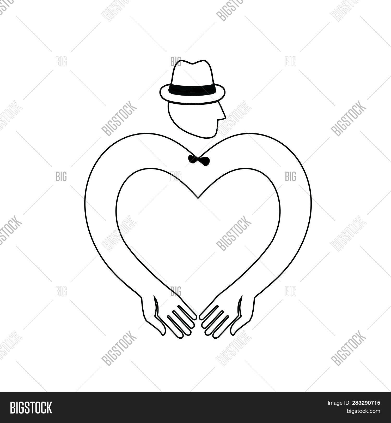 Icon Symbol Male Heart Image & Photo (Free Trial) | Bigstock